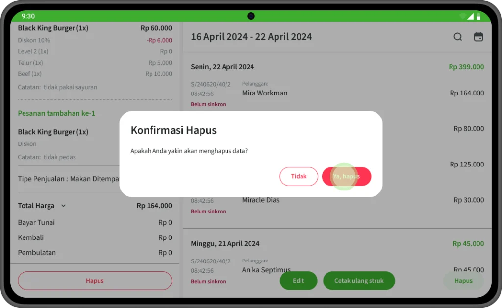 Riwayat Penjualan - Nutapos