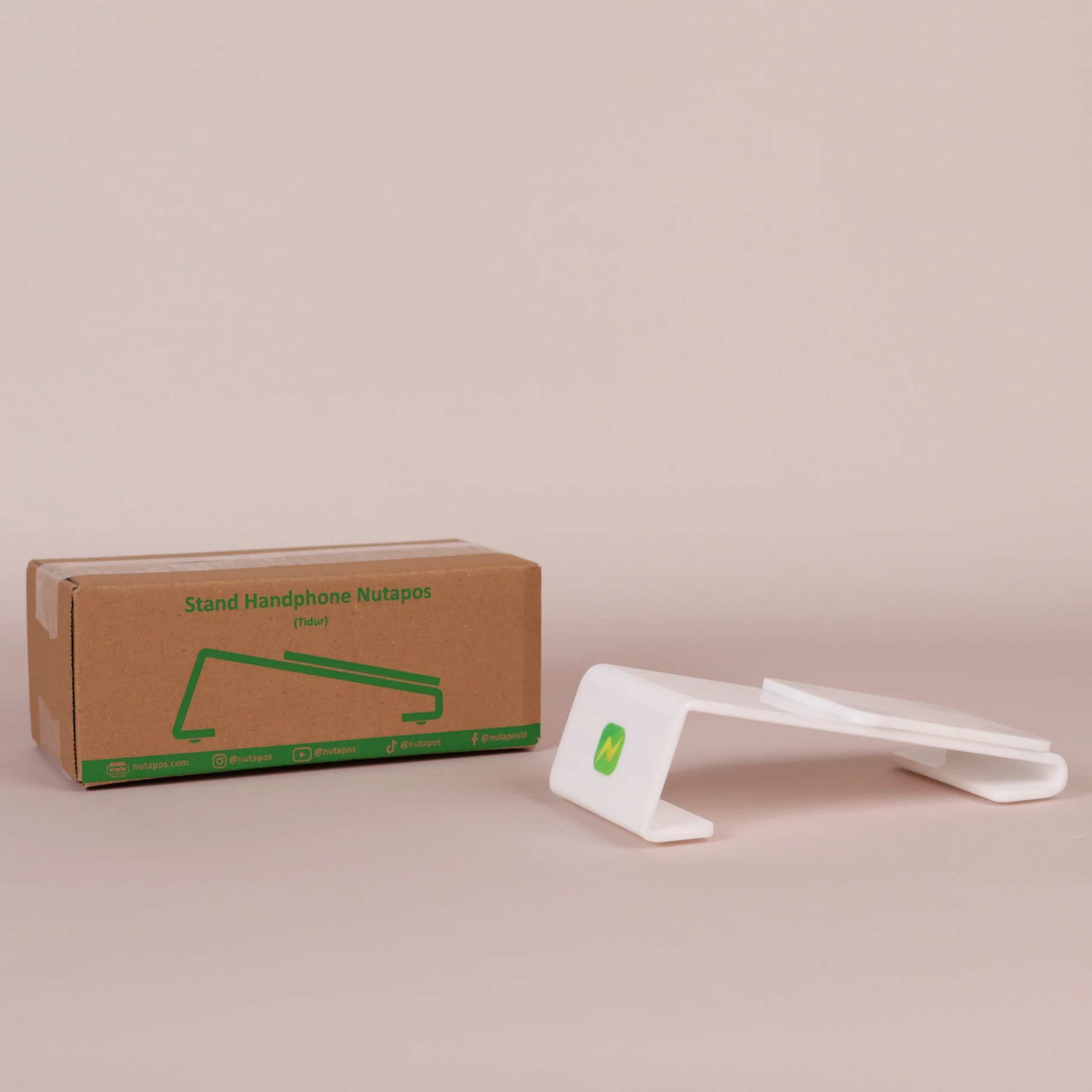 Stand Handphone Nutapos Model Tidur - Nyaman dan Praktis